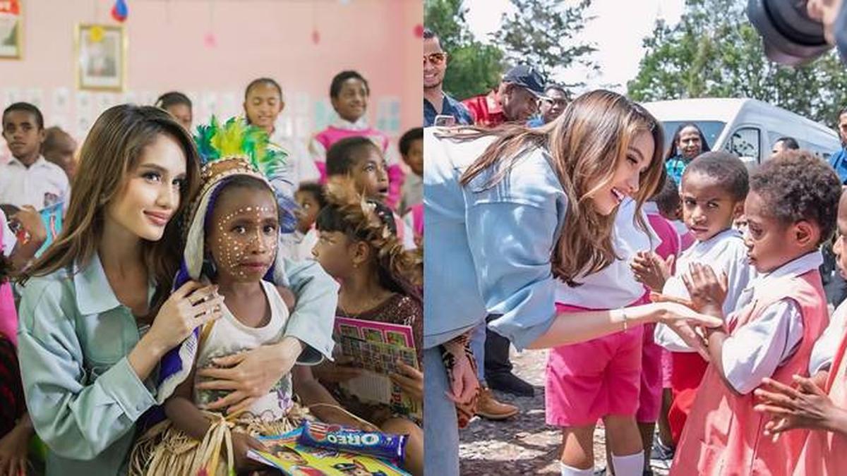 7 Potret Cinta Laura Kunjungi Sekolah Papua, Selalu Jadi Inspirasi ...