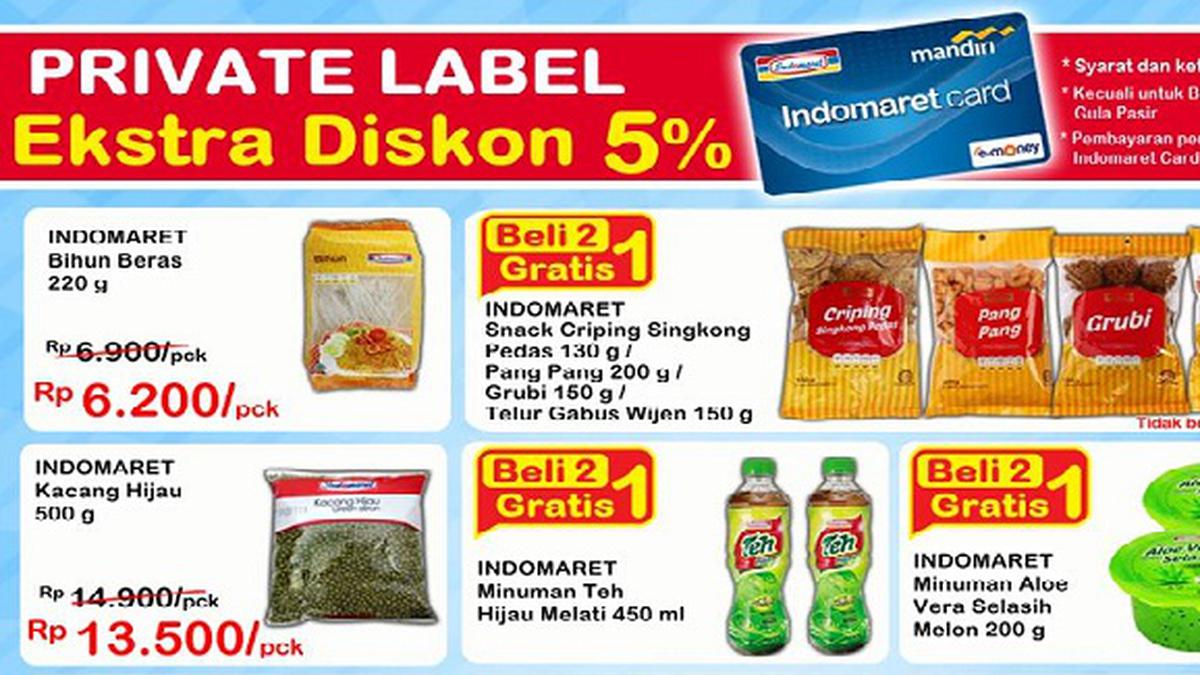 Ekslusif Hanya di Indomaret! Promo Private Label dengan Harga Khusus ...