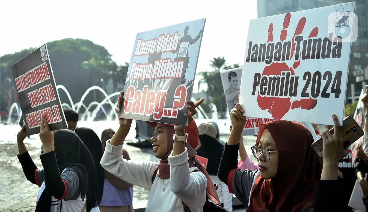 Sosialisasi Pemilu 2024 di Car Free Day Jakarta - Foto Liputan6.com