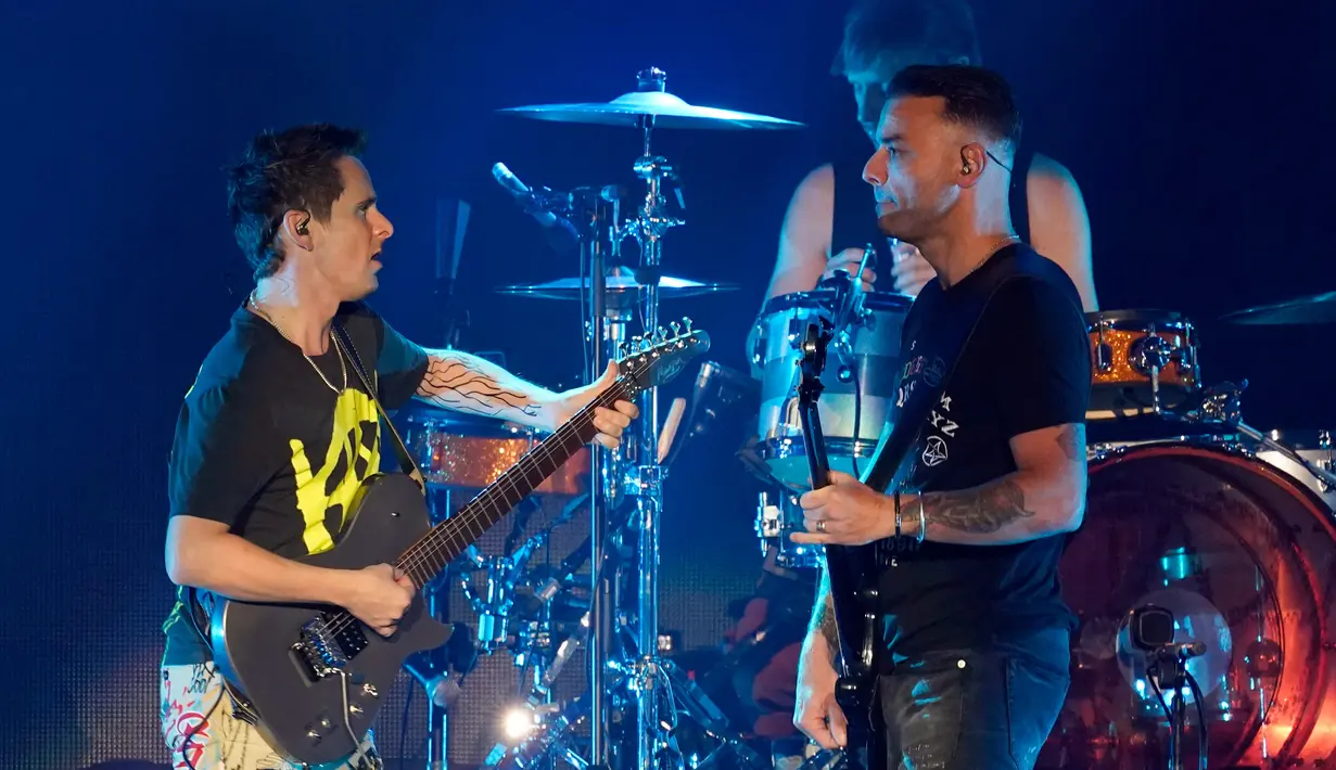 Muse Getarkan Panggung iHeartRadio ALTer EGO 2023 - Foto Liputan6.com