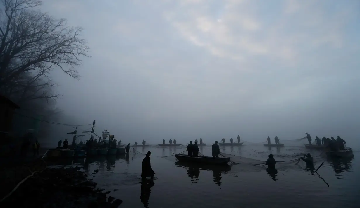 FOTO: Melihat Tradisi Panen Ikan Mas ala Nelayan Ceko - Foto Liputan6.com