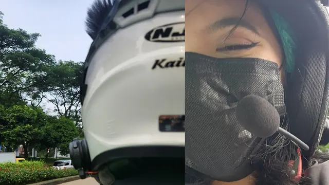 Canggih, Driver Ojol Sediakan Helm dengan Interkom untuk Penumpangnya - Otomotif Liputan6.com