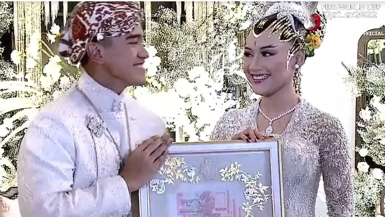 Kaesang Pangarep Sisipkan Uang Bernomor Seri Tanggal Lahir dan Inisial Erina Gudono di Mahar ...