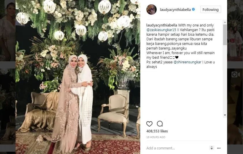 Resmi Menikah, Laudya Cynthia Bella Justru Kehilangan Sosok Ini ...