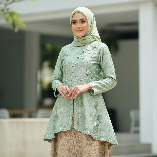 7 Gamis Batik Brokat 2026 yang Tidak Terlihat Tua, Anggun untuk Acara ...