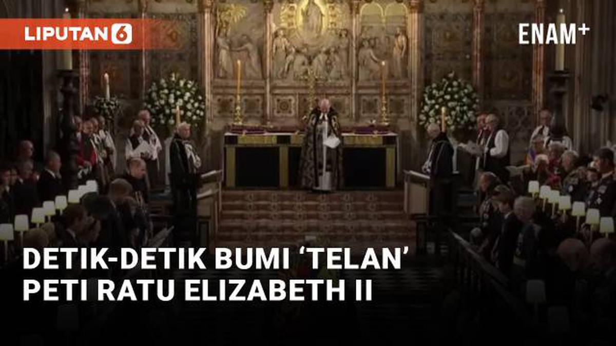 VIDEO: Momen Penurunan Peti Ratu Elizabeth II ke Royal Vault Kapel St ...