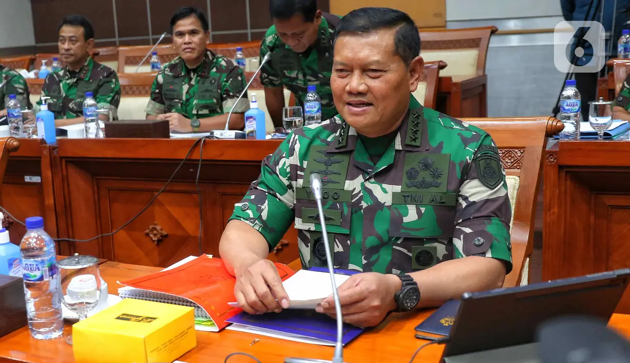 DPR Uji Kelayakan Calon Panglima TNI KSAL Yudo Margono - Foto Liputan6.com