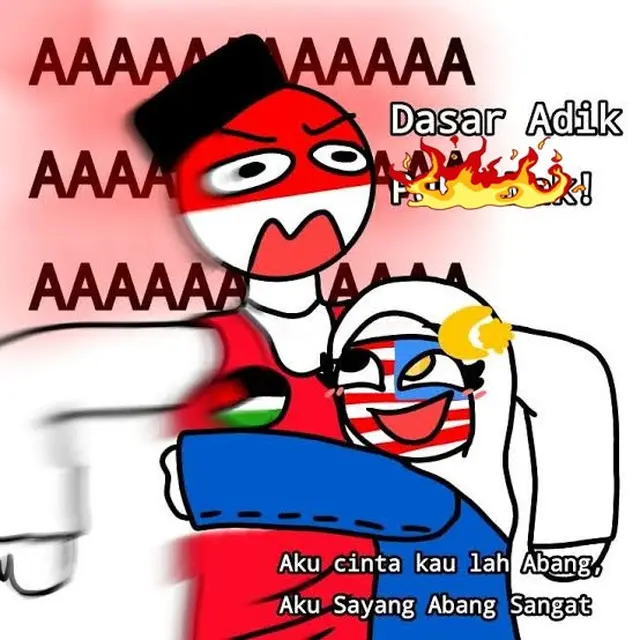6 Meme Persahabatan Netizen Indonesia - Malaysia Ini Kocak, Love Hate ...