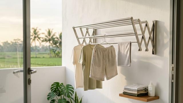 6 Model Jemuran Gantung untuk Rumah Kecil yang Hemat Tempat dan Tetap ...