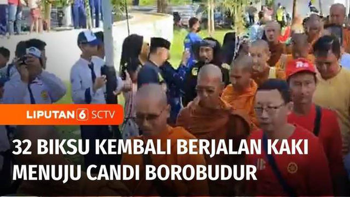 VIDEO: 32 Biksu Lanjut Jalan Kaki dari Cirebon, Diperkirakan Sampai ...