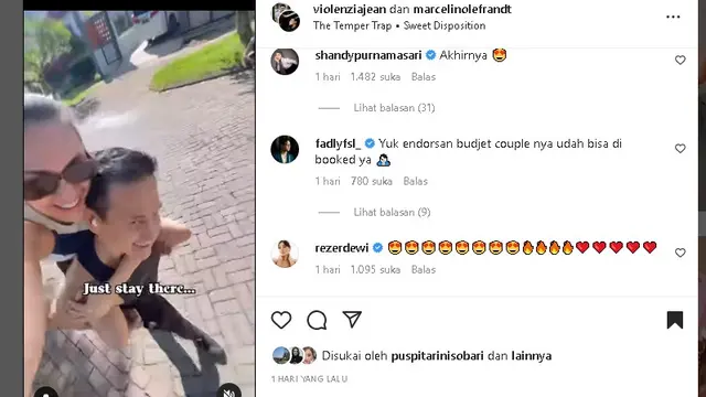 6 Potret Marcelino Lefrandt - Violenzia Jeanette Sahabat Fuji yang Diisukan Pacaran dan Pamer ...