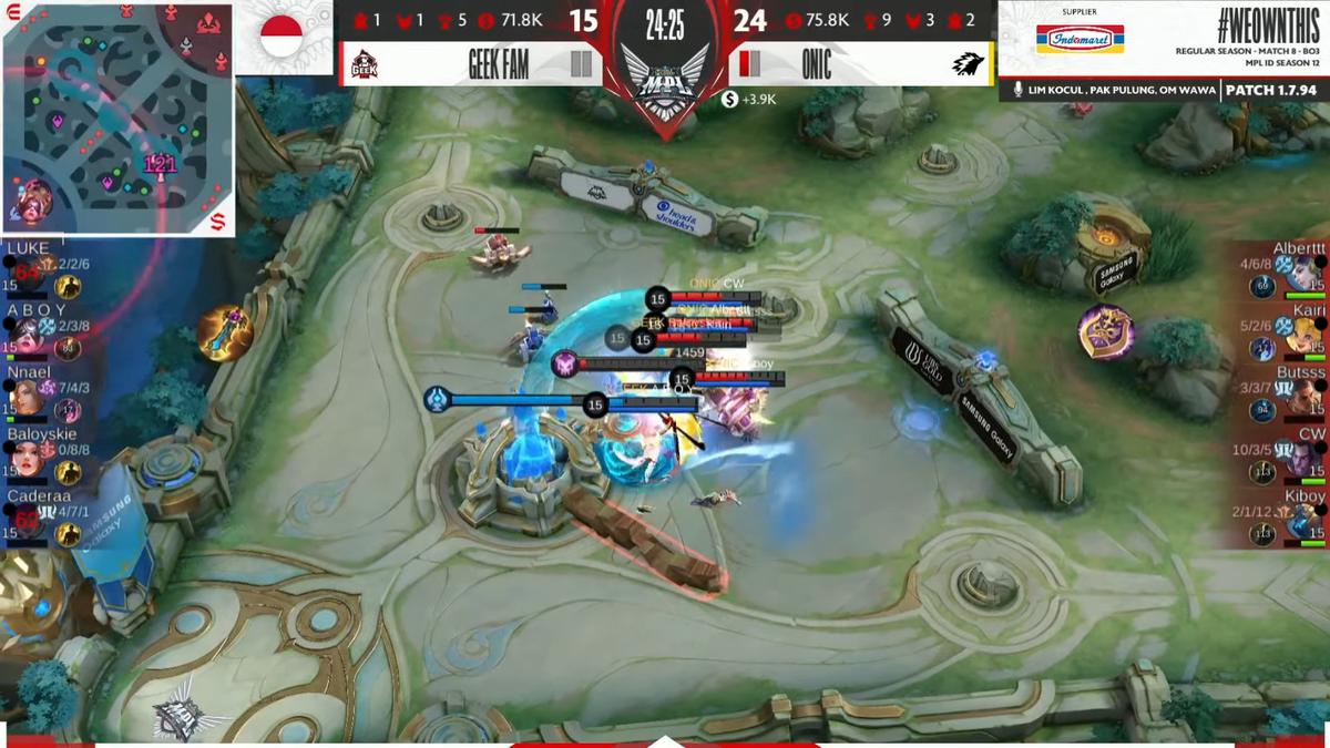 Hasil MPL ID S12 16 Juli: Onic Lumat Geek Fam 2-0, Alberttt Curi ...