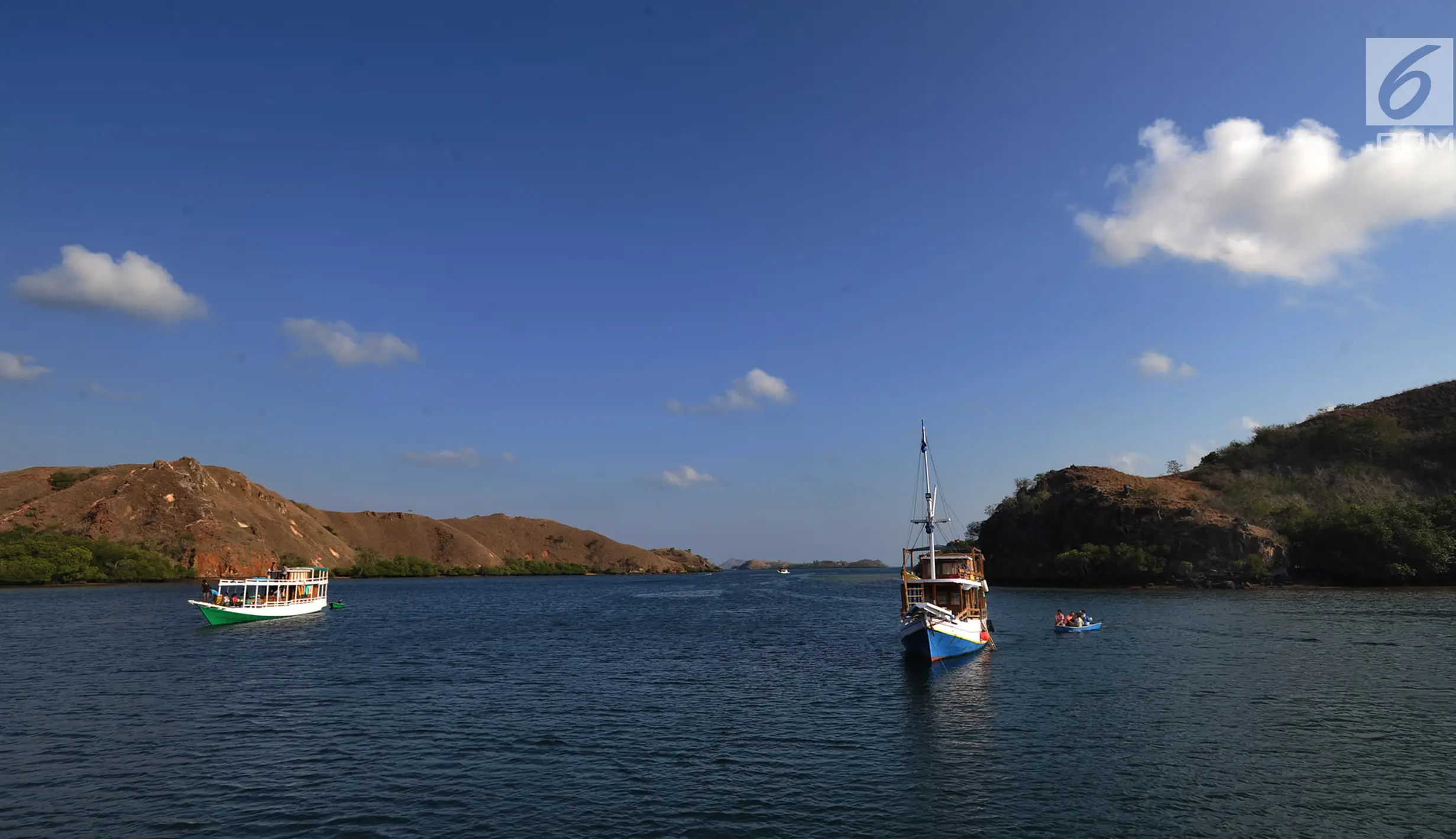 FOTO: Menikmati Eksotisme Pemandangan Alam Pulau Rinca - Foto Liputan6.com