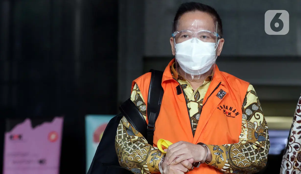 FOTO: Dua Tersangka Suap Proyek Jalan di Bengkalis Jalani Sidang Secara ...